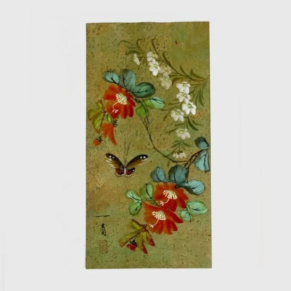 Art | Chinese Tempera Painting On Cork | Poshmark